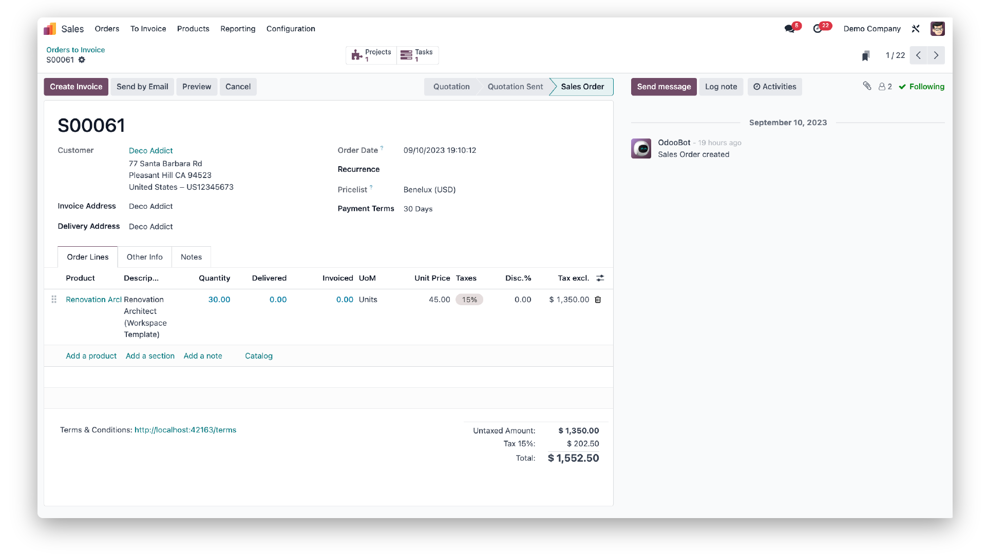 Odoo Vente & CRM par Portcities : Solution de vente complète